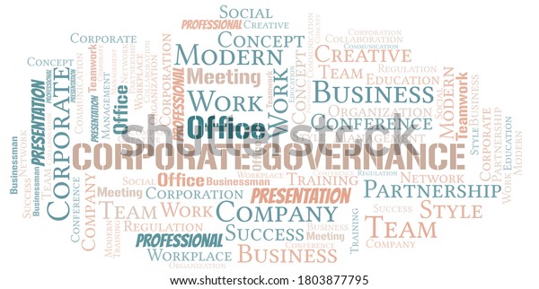 Corporate Governance Vector Word Cloud Made Stock Vector (Royalty Free ...