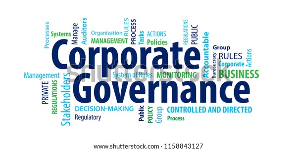Corporate Governance Word Cloud Stock Vector (Royalty Free) 1158843127