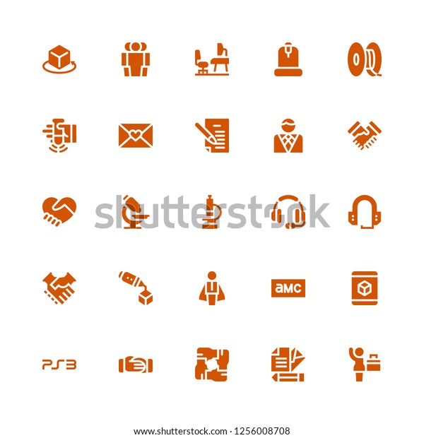 Corporate Icon Set Collection 25 Filled Stock Vector (Royalty Free ...