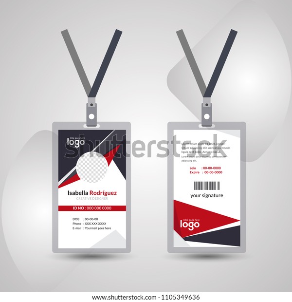 Corporate Id Card Design Template 库存矢量图（免版税）1105349636 | Shutterstock