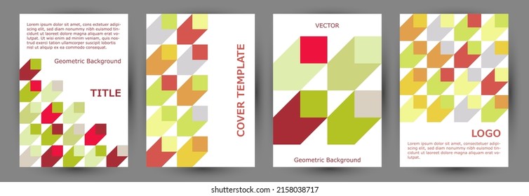 Corporate Notebook Front Page Template Collection Stock Vector (Royalty ...