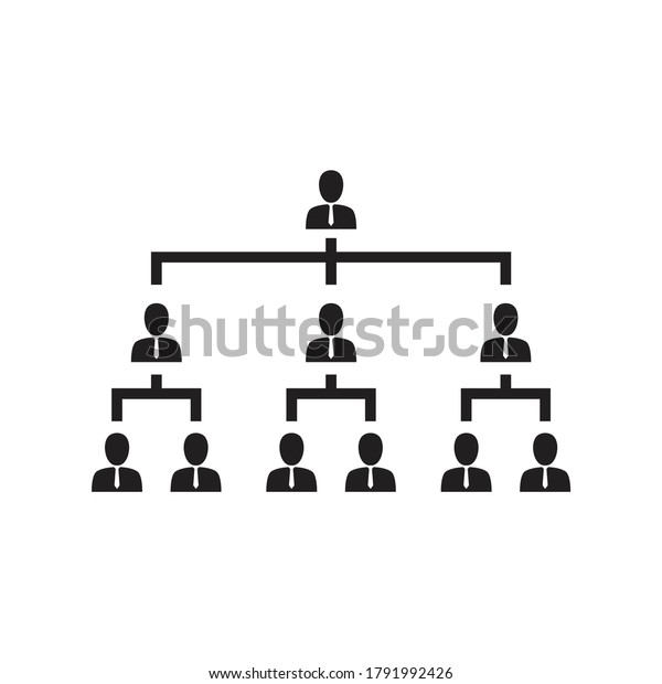 Corporate Organization Chart People Vector Icon Stock Vector (Royalty ...