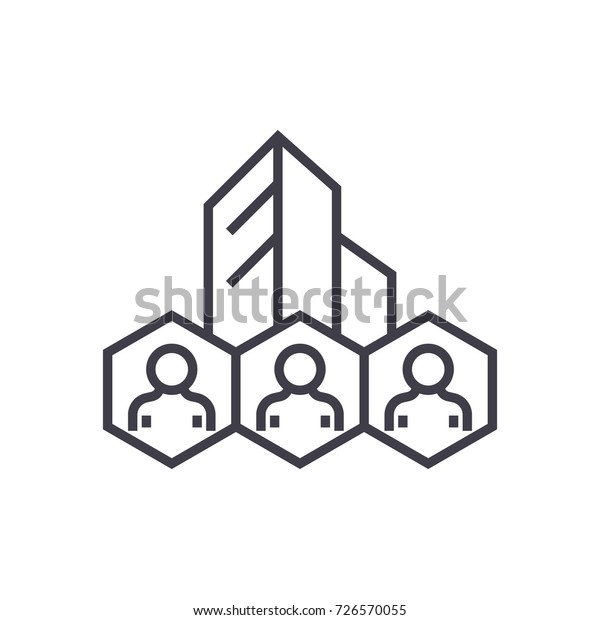 Corporate Policies Business System Vector Line Stock Vector (Royalty ...