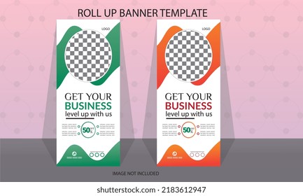 Corporate Roll Banner Template Design Personal Stock Vector (Royalty ...