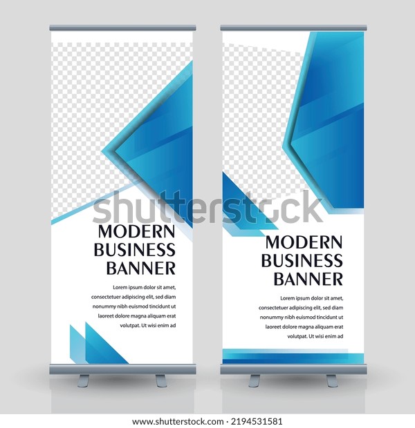 Corporate Roll Stand Banner Template Design Stock Vector (Royalty Free ...