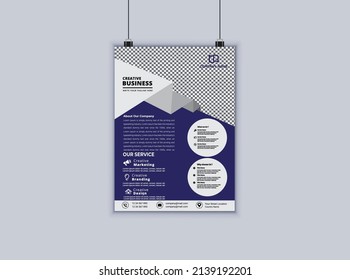 Corporate Template Standard Flyer Design Stock Vector (Royalty Free ...
