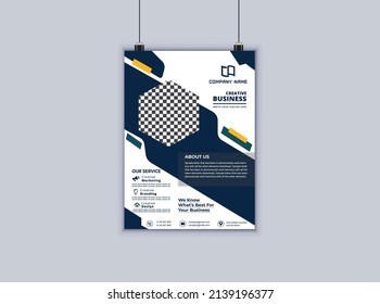 Corporate Template Standard Flyer Design Stock Vector (Royalty Free ...
