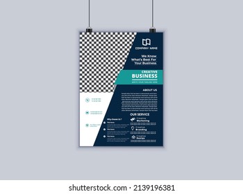 Corporate Template Standard Flyer Design Stock Vector (Royalty Free ...