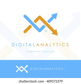 Corporate Vector Symbol Logo Two Arrows Stock Vector (Royalty Free ...