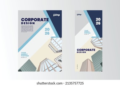 Corporate Working Flyer Poster Design Template Stock Vector Royalty