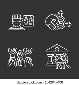 Corrective Rape Linear Icons Set Violence Stock Vector (Royalty Free ...