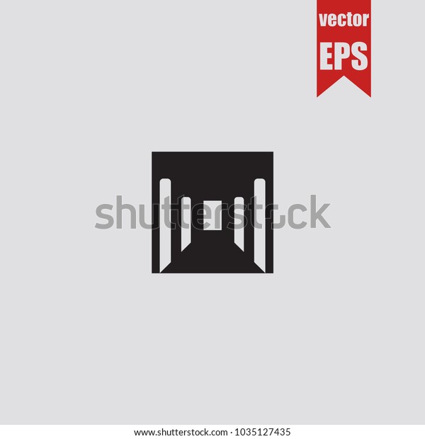Corridor Icon Isometric Room Trendy Isolated Stock Vector (Royalty Free ...