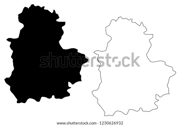 Corum Provinces Republic Turkey Map Vector Stock Vector (Royalty Free ...