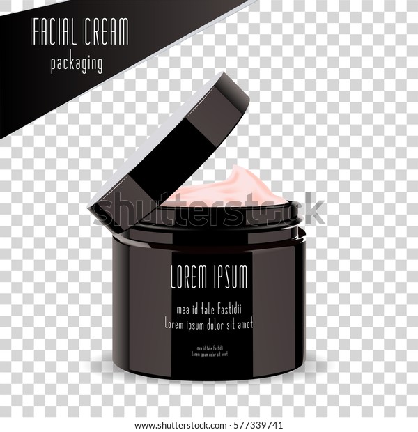 Cosmetic Cream Packaging Vector Illustration Facial Stock Vector ...