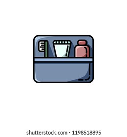 Cosmetic Kit Icon Stock Vector (Royalty Free) 1198518895 | Shutterstock