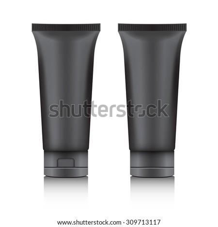 Cosmetic Packaging Plastic Tube Vector Illustration Stock Vector ...