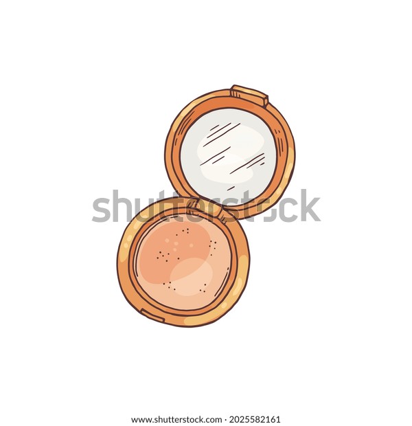 Cosmetic Pressed Blushes Container Open Box Stock Vector (Royalty Free ...