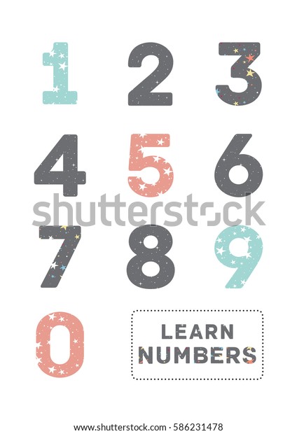 Cosmic Numbers Stock Vector (Royalty Free) 586231478 | Shutterstock