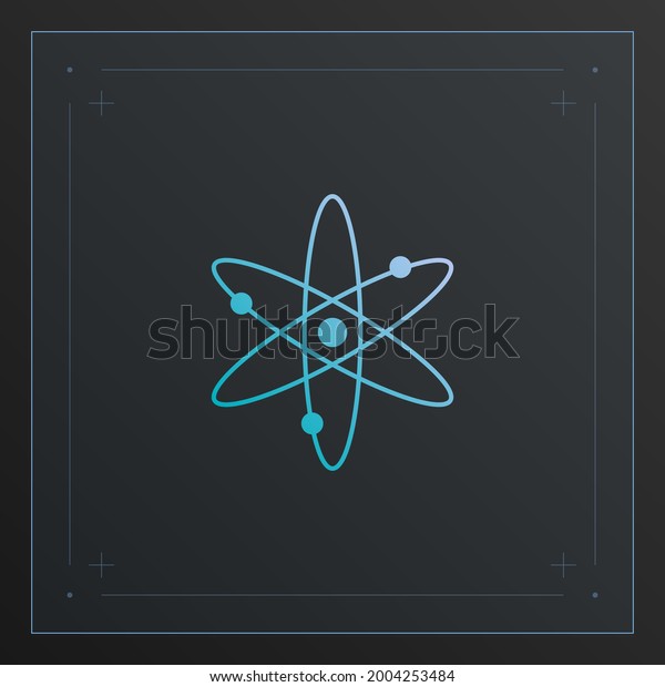 Cosmos Cryptocurrency Colorful Gradient Logo Thin Stock Vector (Royalty ...