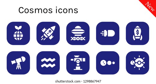 Cosmos Icon Set 10 Filled Cosmos Stock Vector (Royalty Free) 1298867947 ...