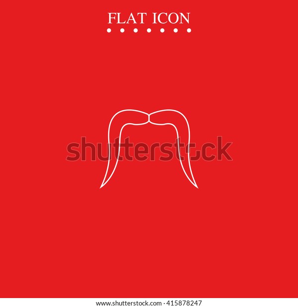 Cossack Mustache Icon Stock Vector (Royalty Free) 415878247 | Shutterstock