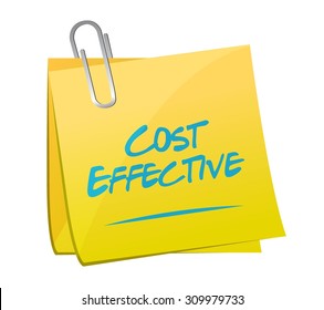Cost Effective Memo Post Sign Concept Stock Vector (Royalty Free ...