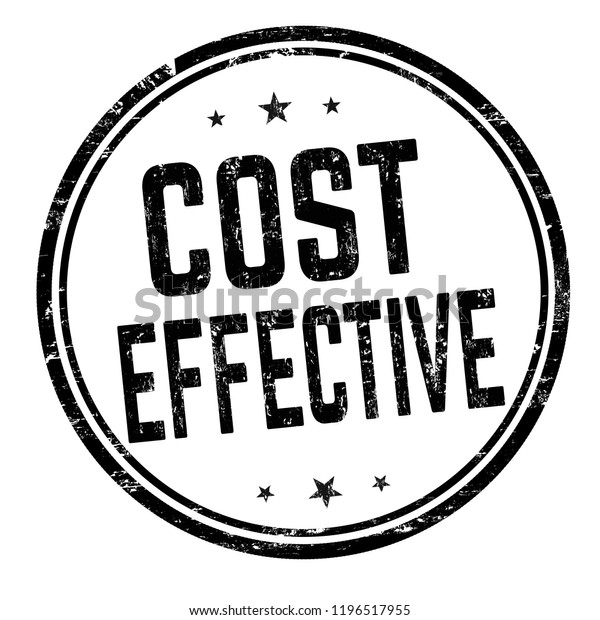 Cost Effective Sign Stamp On White Stock Vector (Royalty Free ...