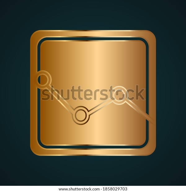 Cost Graphic Icon Vector Logo Gold Stock Vector (Royalty Free ...