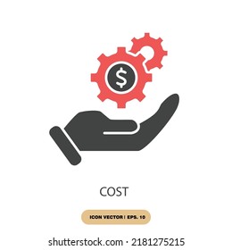 Cost Icons Symbol Vector Elements Infographic Stock Vector (Royalty ...