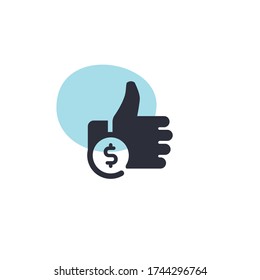 Cost Per Like Modern Icon Pictogram Stock Vector (Royalty Free ...