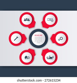 Cost Structure Infographic Elements Icons Blue 스톡 벡터(로열티 프리) 272615234 ...