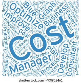Cost Word Cloud Art Background Stock Vector (Royalty Free) 400952461 ...