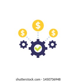 Cash Flow Funds Costs Optimization Vector Stock Vector (Royalty Free ...