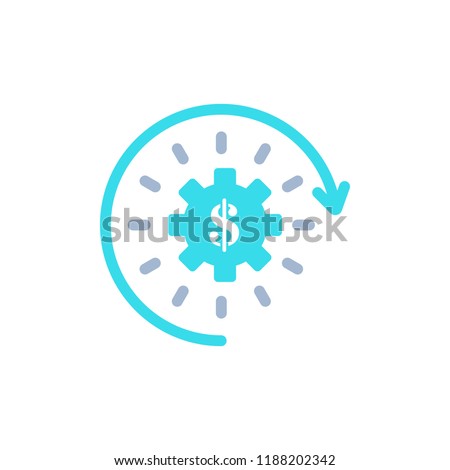 Costs Optimization Production Efficiency Icon Business Stock Vector ...