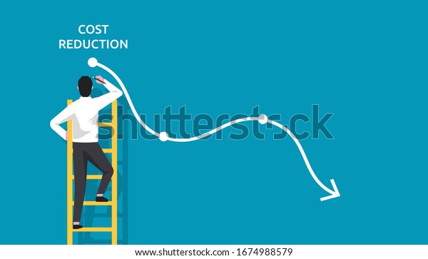 Costs Reduction Costs Cut Costs Optimization Stock Vector (Royalty Free ...