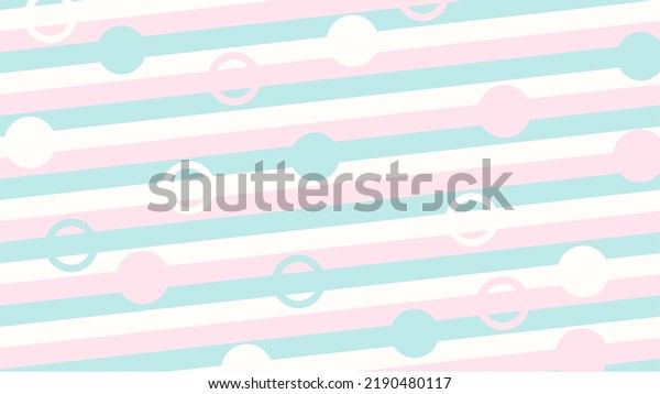 Cotton Candy Blue Pink Colored Line Stock Vector (Royalty Free ...