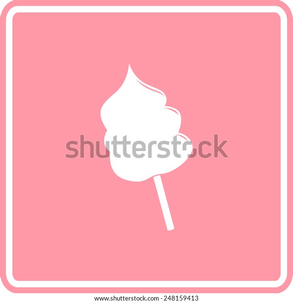 Cotton Candy Sign Stock Vector (Royalty Free) 248159413