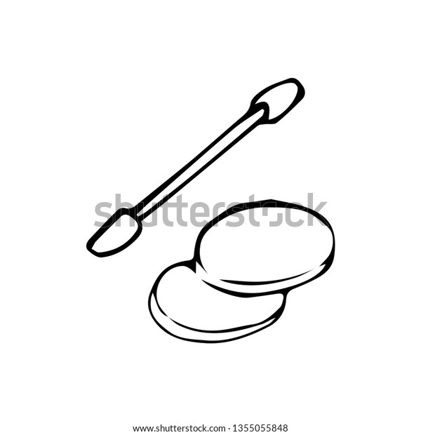 Cotton Swab Vector Sketch Stock Vector (Royalty Free) 1355055848 ...