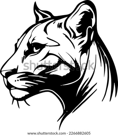 Cougar Line Drawing | Free download on ClipArtMag