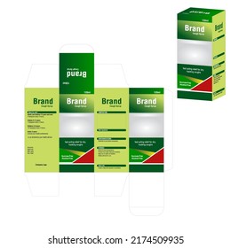 Cough Syrup Packaging Cough Syrup Stock Vector (Royalty Free ...