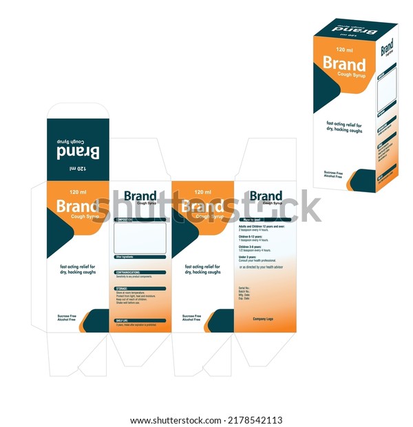 Cough Syrup Packaging Cough Syrup Box Stock Vector (Royalty Free ...
