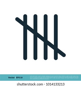Count Lines Icon Vector Logo Template Stock Vector (Royalty Free ...