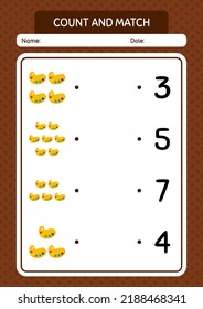 Count Match Game Paint Palette Worksheet Stock Vector (Royalty Free ...