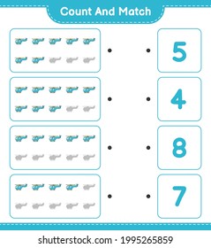 Count Match Count Number Helicopter Match Stock Vector (Royalty Free ...