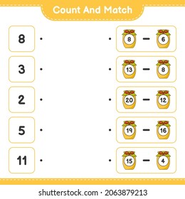 Count Match Count Number Jam Match Stock Vector (Royalty Free ...