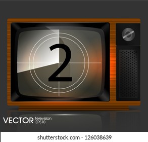 Countdown On Tv Stock Vector (Royalty Free) 228999049