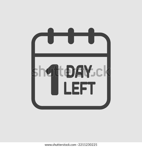 Countdown Daily Page Calendar Icon 1 Stock Vector (Royalty Free ...