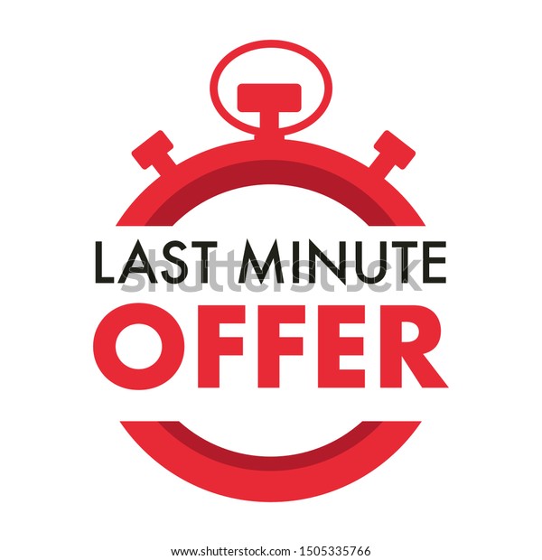Countdown, last minute offer, one day sales and timer or stopwatch ...