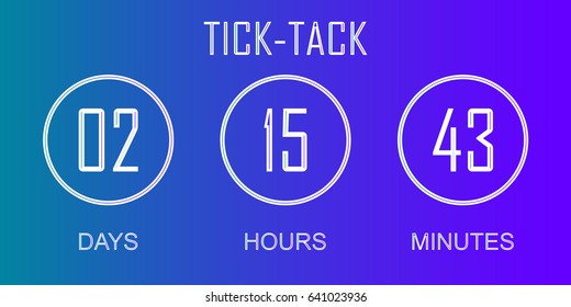 Countdown Web Site Vector Flat Template Stock Vector (Royalty Free ... Countdown Web Site Vector Flat Template Stock Vector (Royalty Free ...