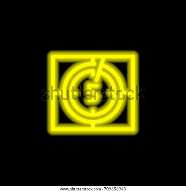 Countdown Yellow Glowing Neon Ui Ux Stock Vector (Royalty Free ...